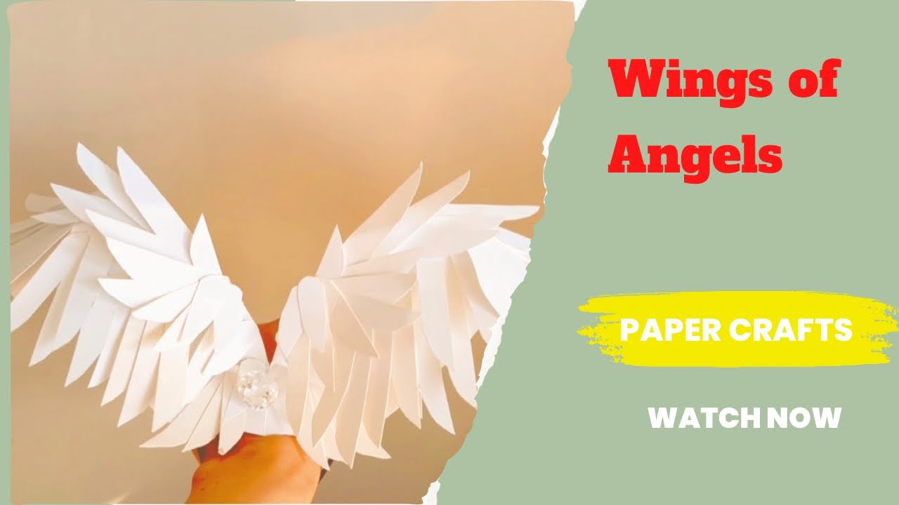 How to make an amazing origami paper wings of angels #origami # ...