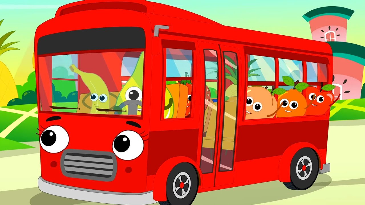 Wheels On The Bus : Fun Ride and Vehicle Cartoon for Children - YouTube