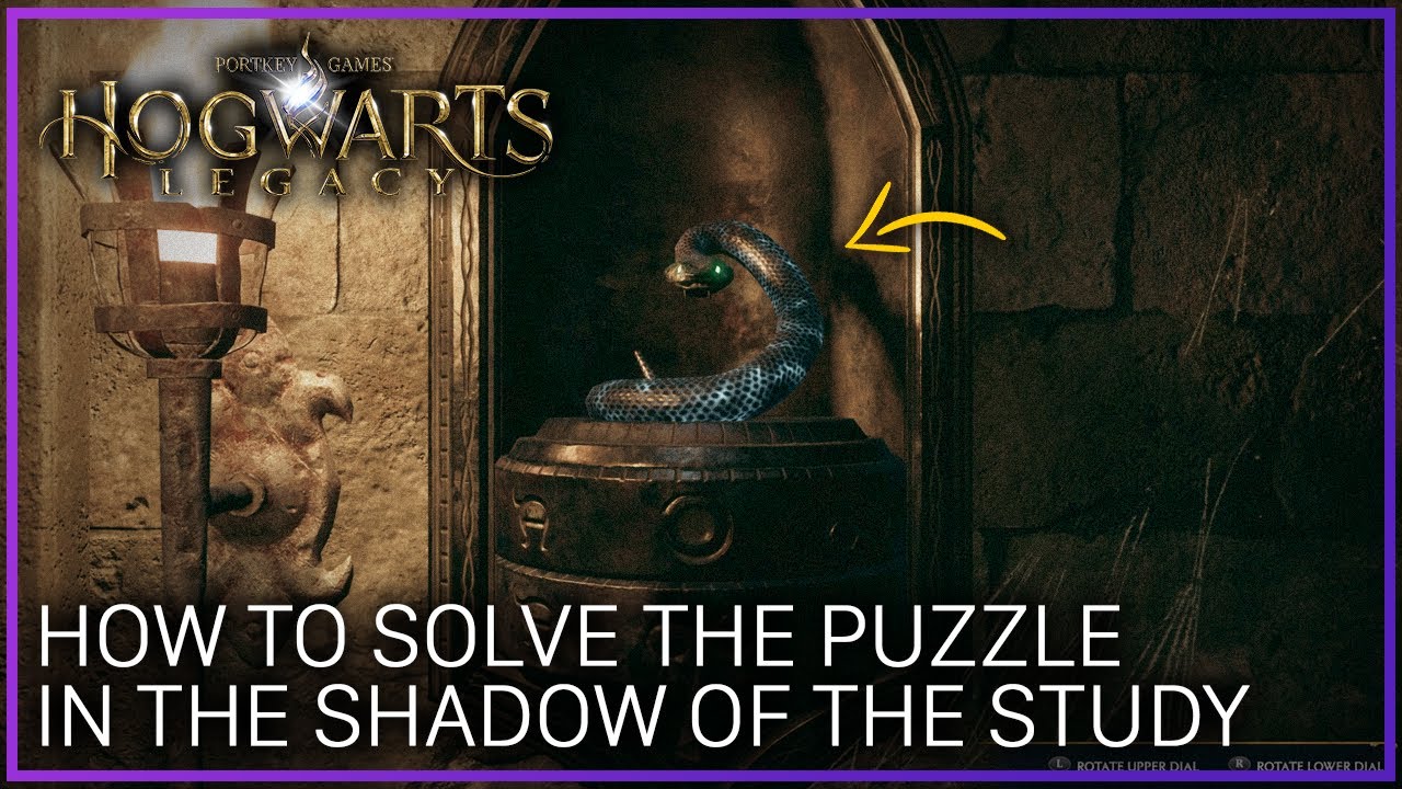 Hogwarts Legacy | How To Solve The Puzzle In The Shadow of The Study Side Quest - YouTube
