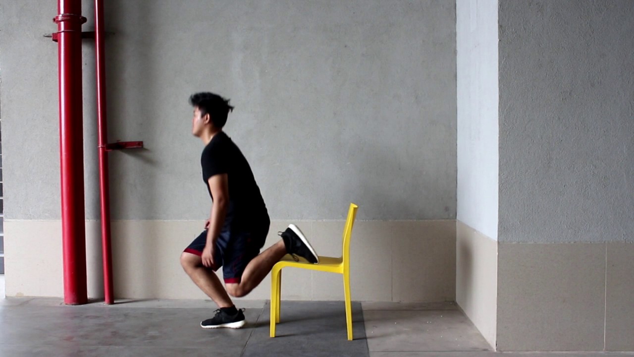Bulgarian Chair Split Squat - YouTube