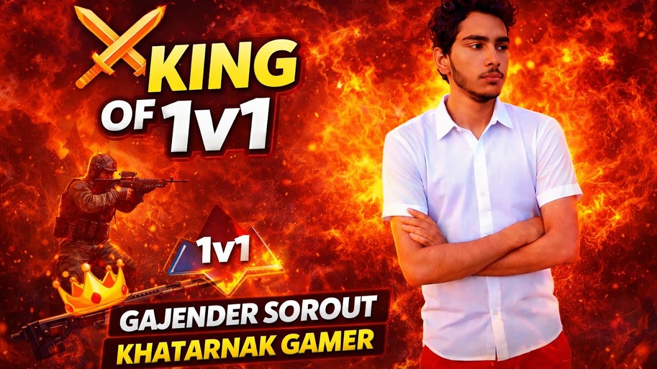 King of 1v1 | Gajender Sorout | Khatarnak Gamer - YouTube