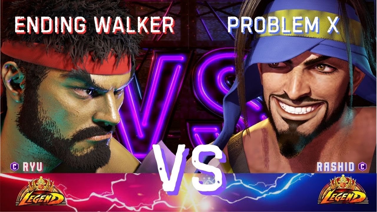 SF6💥Ending Walker (Ryu) vs Problem X (Rashid) 💥 Street Fighter 6 - YouTube