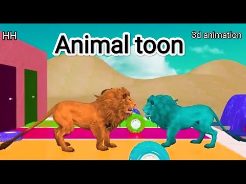 HH 3d animation, animal animation video, colore video, kids video - YouTube