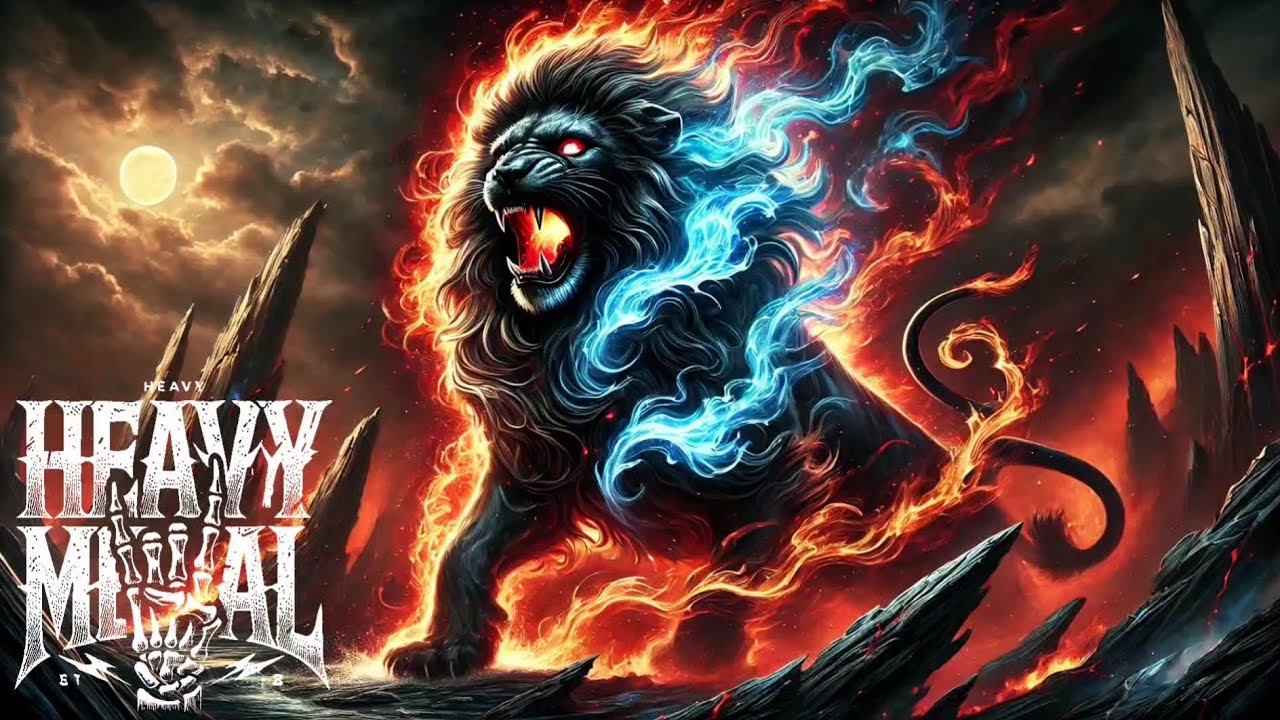 Heavy Metal | 🔥 Mythic Fire Lion: Roaring Rage of Metal Power 🔥 - YouTube