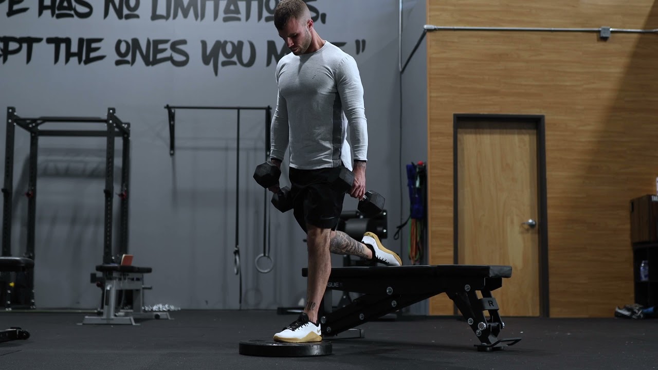 Front Foot Elevated Bulgarian Split Squat - YouTube