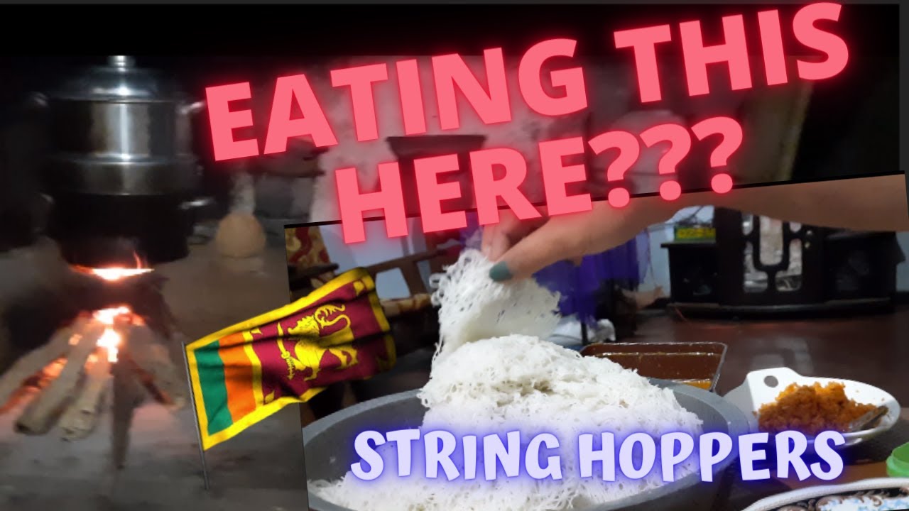 Eating Sri Lankan Food at Sri Lankan Kitchen , string hoppers, pol ...