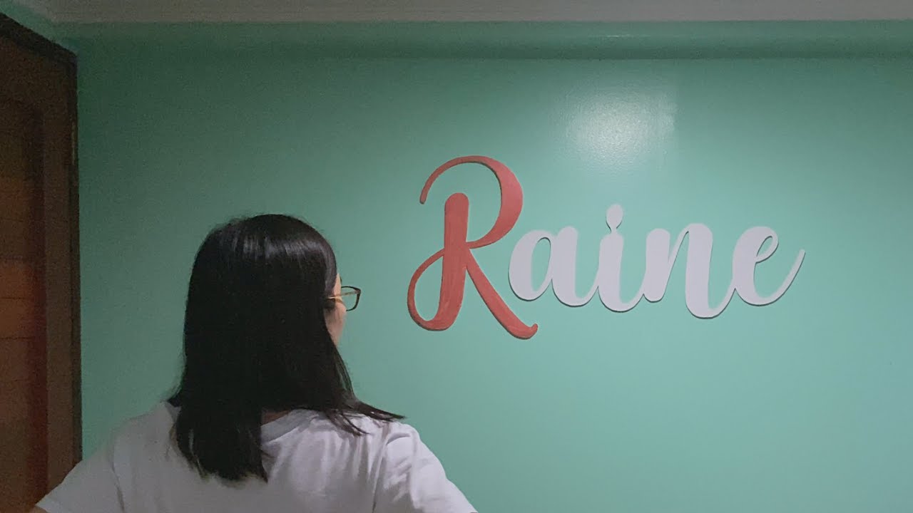 Name backdrop DIY project | silent vlog - YouTube