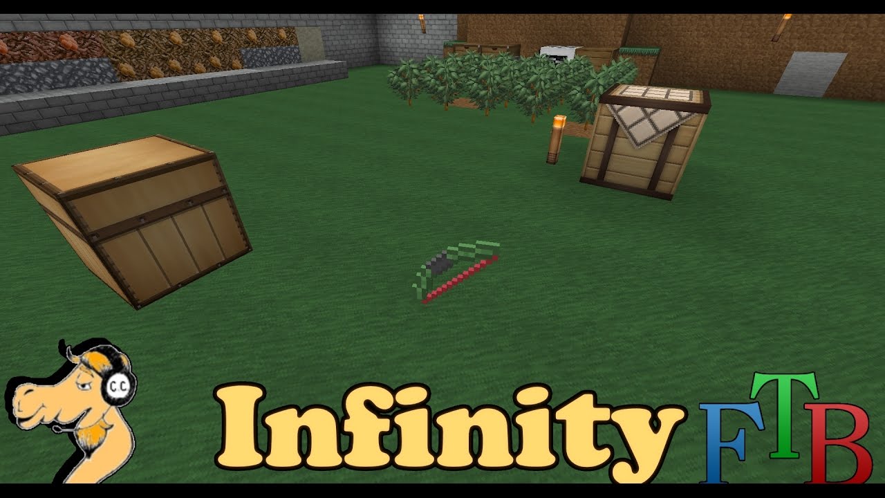 Modded Minecraft - FTB Infinity Expert Mode #12: Watermelon Longbow? - YouTube