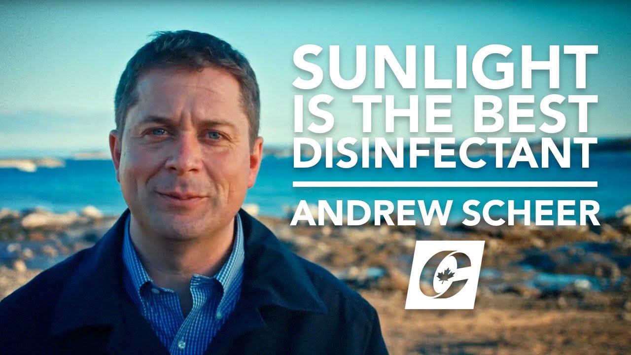 Sunlight is the Best Disinfectant | Andrew Scheer - YouTube