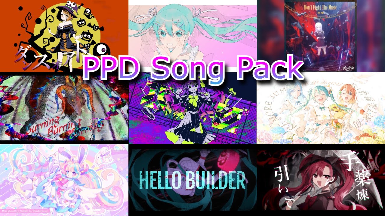 PPD song pack update (Project Diva custom charts) - YouTube