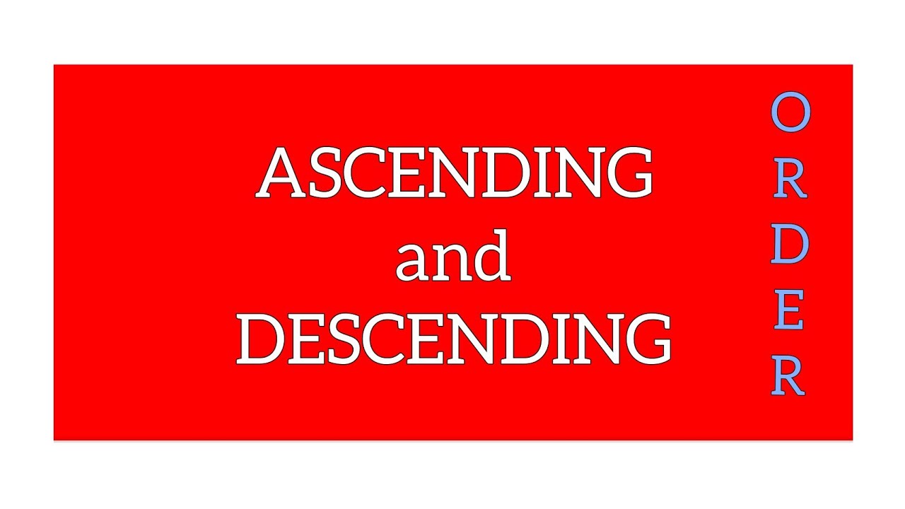 SIMPLE TRICK TO REMEMBER ASCENDING AND DESCENDING ORDER primary maths ...