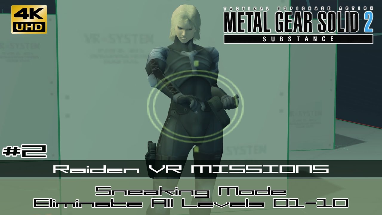 【メタルギアソリッド2】雷電 - VRミッション : MGS2 Raiden VR Missions Eliminate All ...
