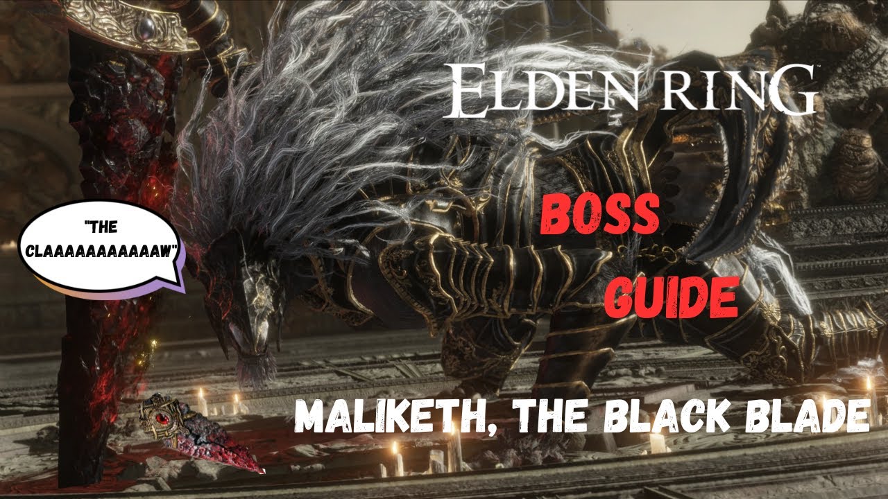 ELDEN RING | HOW to BEAT Maliketh, The Black Blade | Boss Fight ...