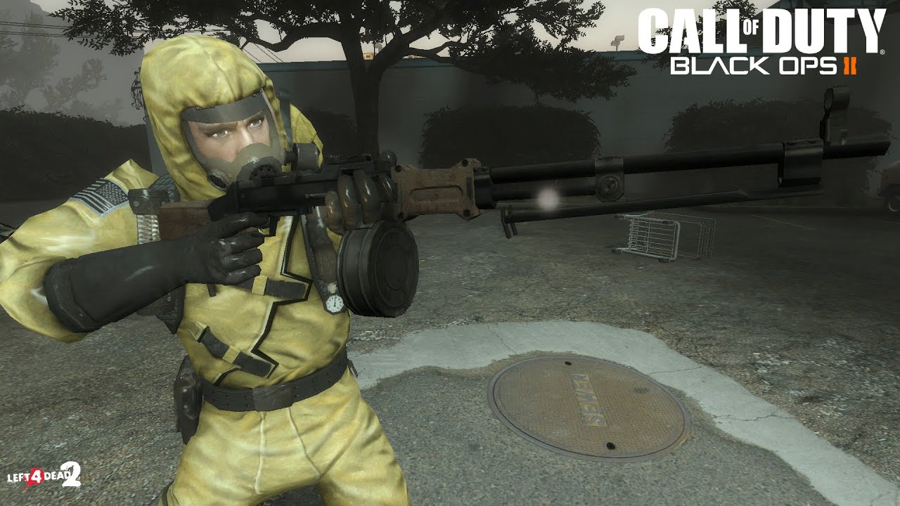 Left 4 Dead 2 Call of Duty Black Ops 2's RPD LMG (M16A2) Gameplay - YouTube