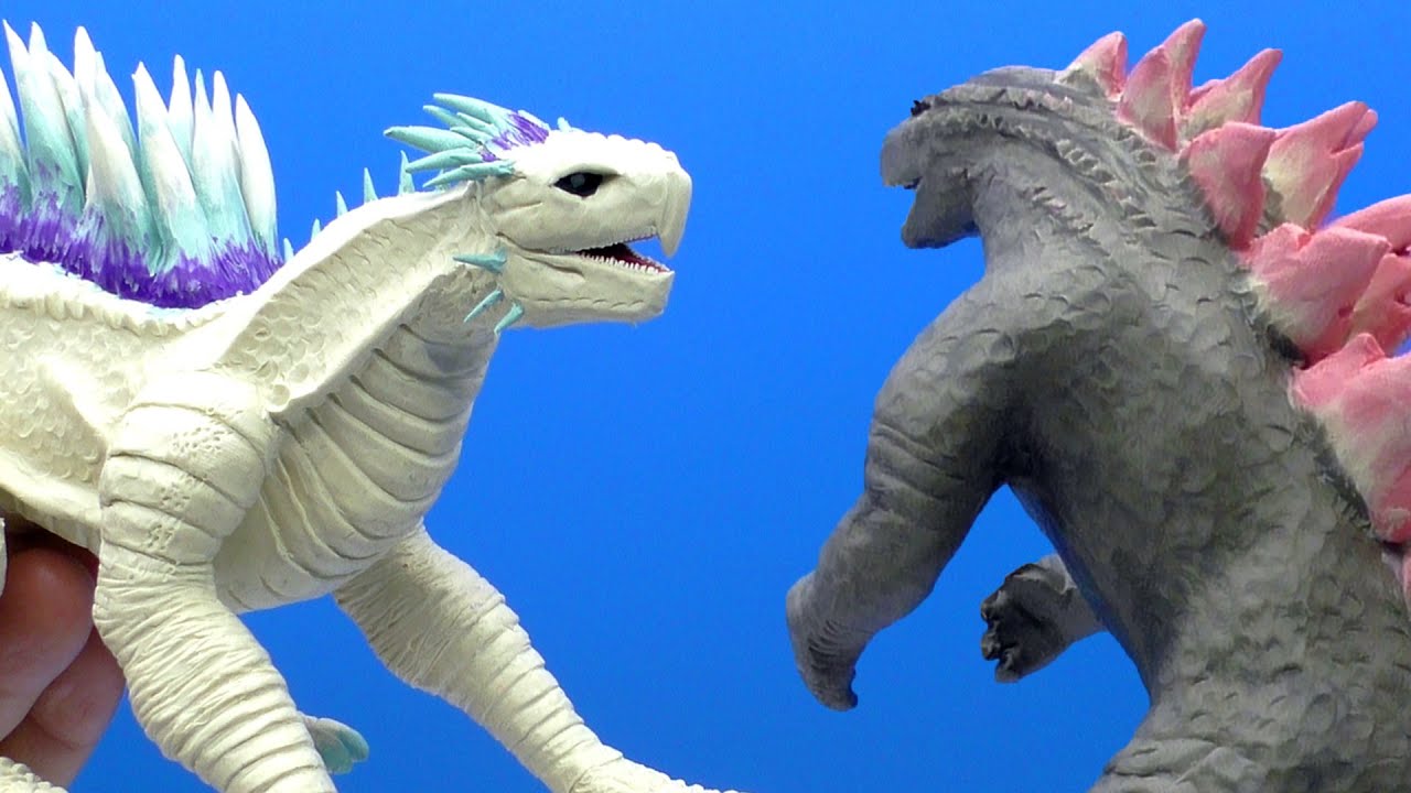 Godzilla vs Shimo - Godzilla x Kong The New Empire Sculpting with Clay ...