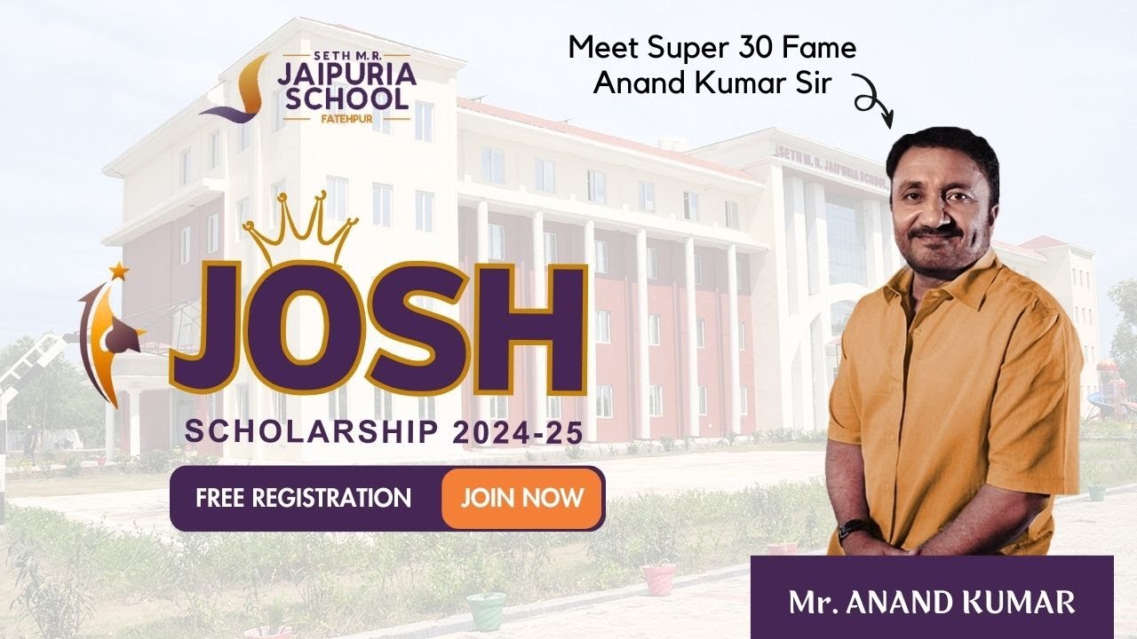 Career Counselling by Mr. Anand Kumar | Josh Scholarship | Seth M.R ...
