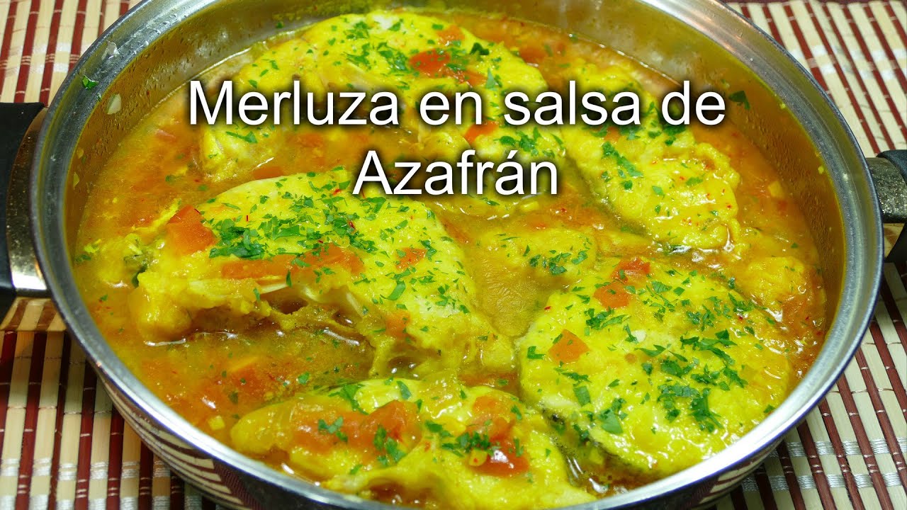 Merluza En Salsa De Azafrán Receta Casera Deliciosa Y Fácil De Hacer