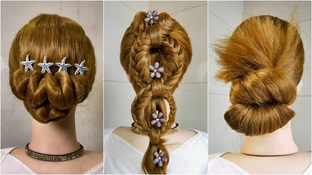 Waterfall French Braid Low Bun | Ponytails, Buns, and Braid - YouTube