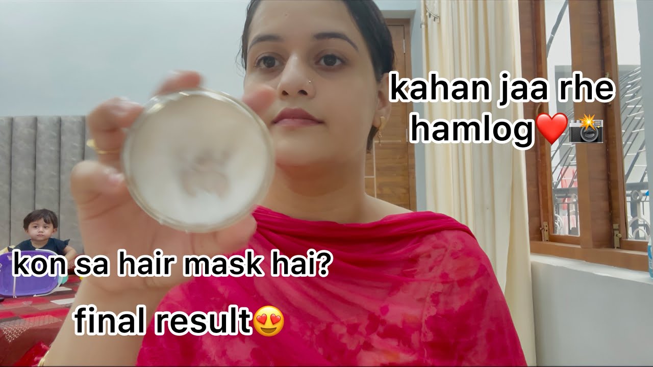 kahan jane ki taiyaari hai || Try kara aaj new hair mask || @Areesha ...