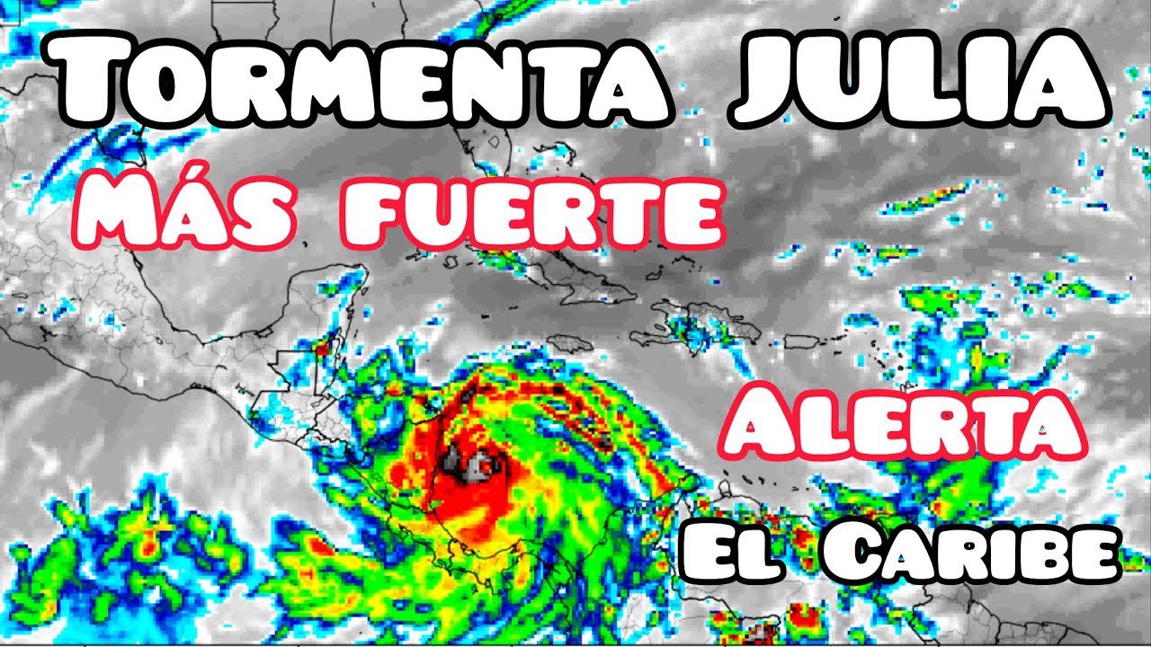 Tormenta Julia se fortalece con vientos de 110 KM/H y será huracán en ...