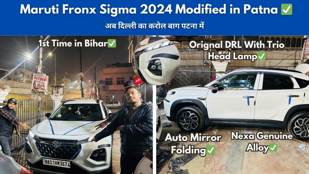 Maruti Fronx Base Model Modification Base To Top Nexa OEM Accesories ...