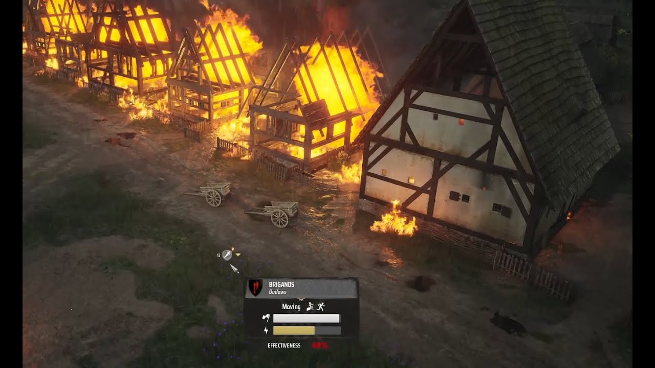 My First Manor Lords Run Goes Up In Flames - YouTube