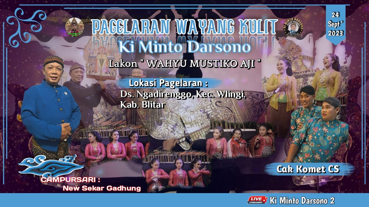 #live WAYANG KULIT DALANG : KI MINTO DARSONO "WAHYU MUSTIKO AJI ...