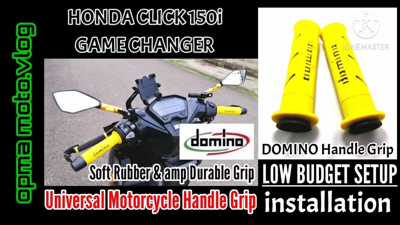 Domino Handle Grip for Motorcycle | Soft Rubber | amp Durable Grip ...