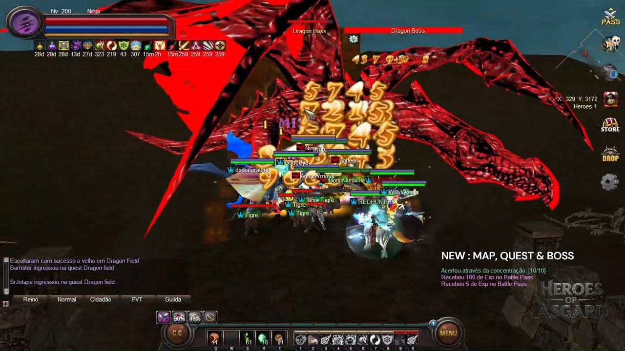 WYD Heroes Of Asgard - DRAGON FIELD - NEW DUNGEON - YouTube