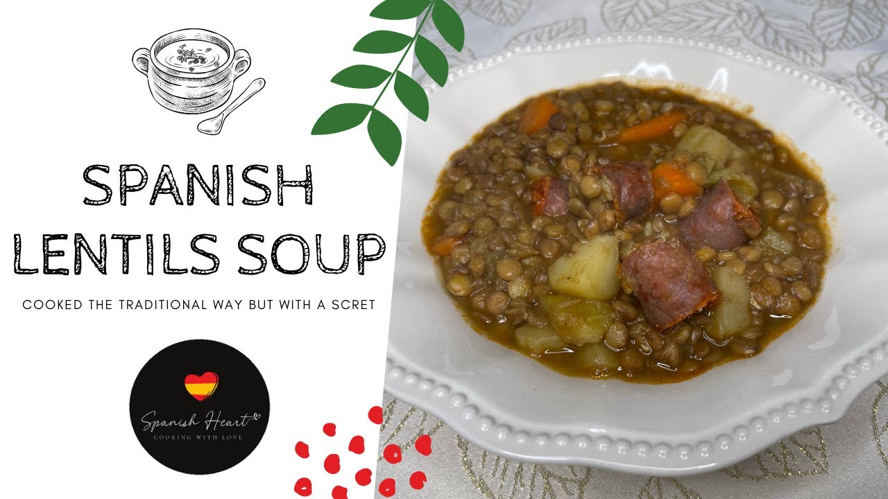 🇪🇸Traditional Old fashioned homemade SPANISH LENTILS SOUP with real ...