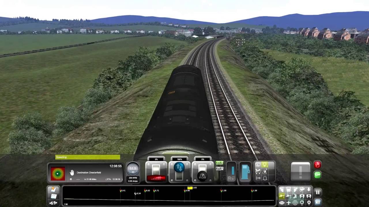 Train Simulator 2016. Peak Forest to Hope Valley with Peak Class 44 ...