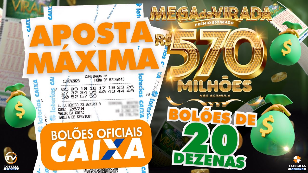 MEGA DA VIRADA 2023 BOLÃO 20 DEZENAS APOSTA MÁXIMA 🍀🤑 570 MILHÕES 💰 - YouTube