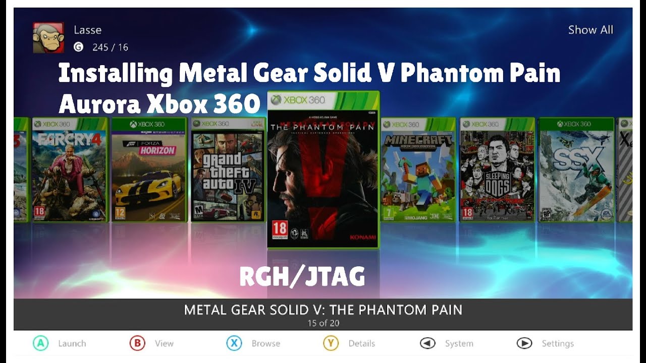 [Guide] Install Metal Gear Solid V: The Phantom Pain on Xbox 360 Aurora ...