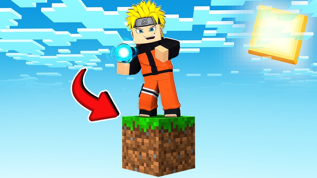 SOBREVIVÍ en UN SOLO BLOQUE de NARUTO SHIPPUDEN en MINECRAFT😱💥 - YouTube