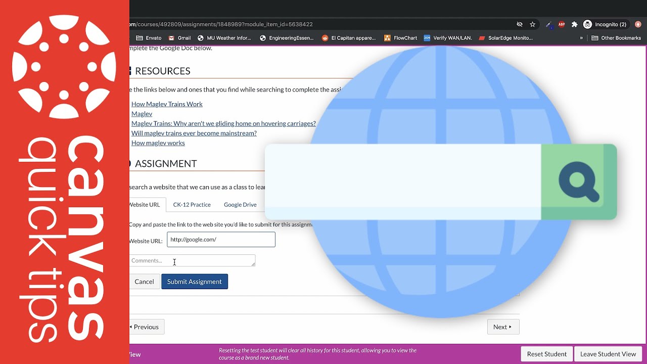 How To Submit A Website URL Assignment In Canvas Canvas Quick Tips How To Submit A Website URL Assignment In Canvas Canvas Quick Tips