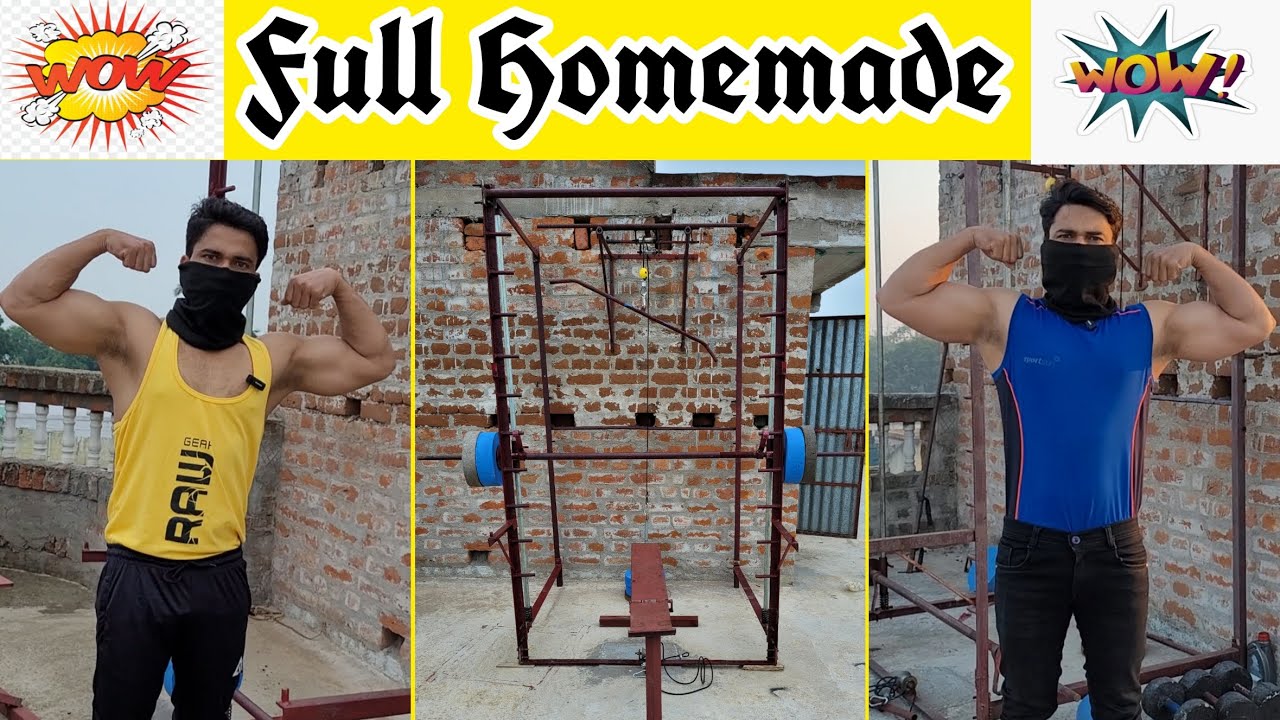 Homemade Multi Gym💪|| Multi Gym All Exercises || Homemade - YouTube