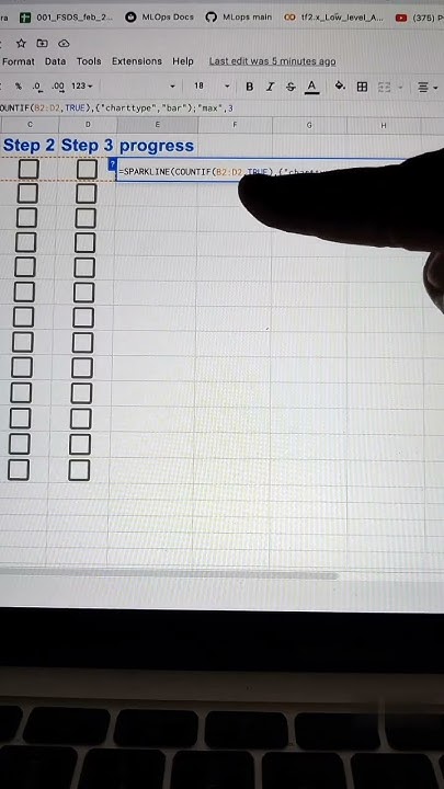 Configuring Progress Bar in Google Sheet - YouTube