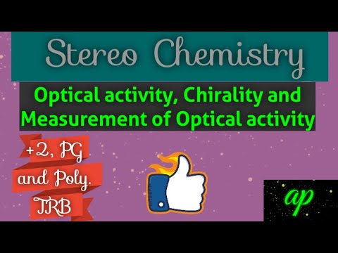 Optical activity, Concept of chirality , chiral center ...