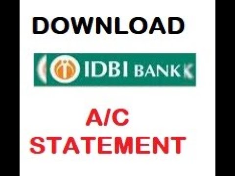 How to download IDBI bank account statement online | IDBI a/c statement ...