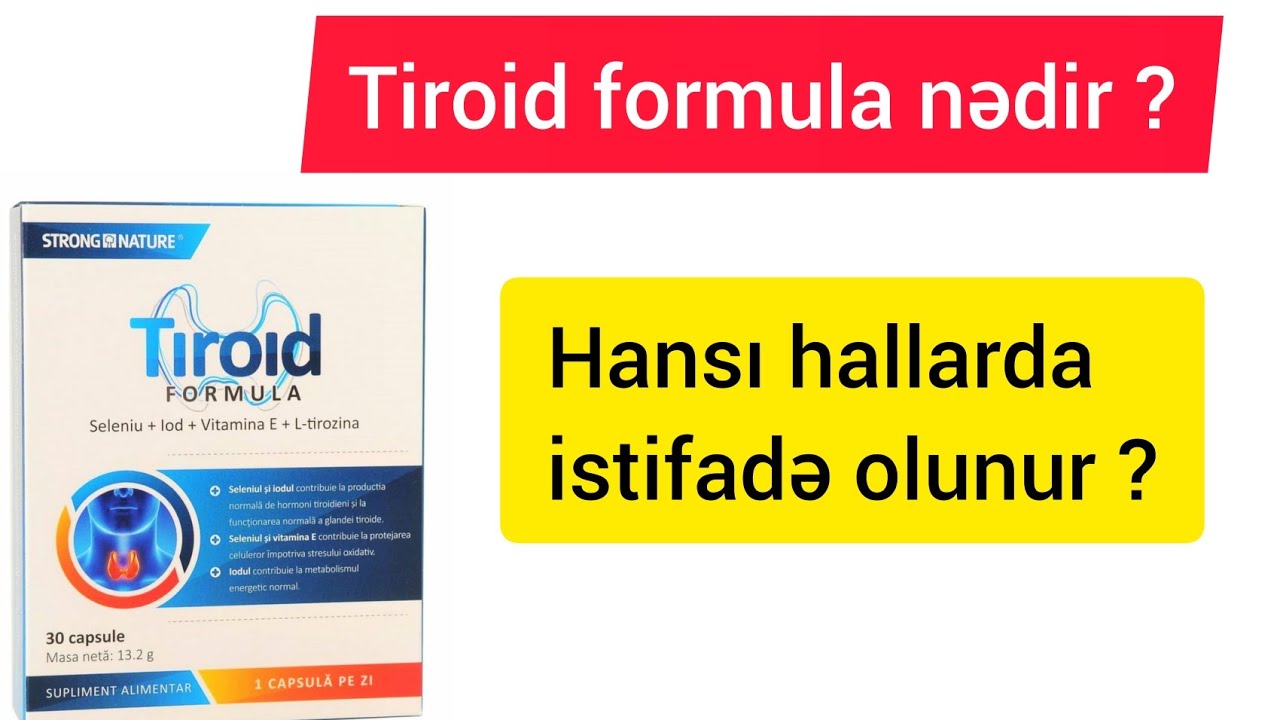 Tiroid formula nədir ? / Hansı hallarda istifadə olunur ? - YouTube