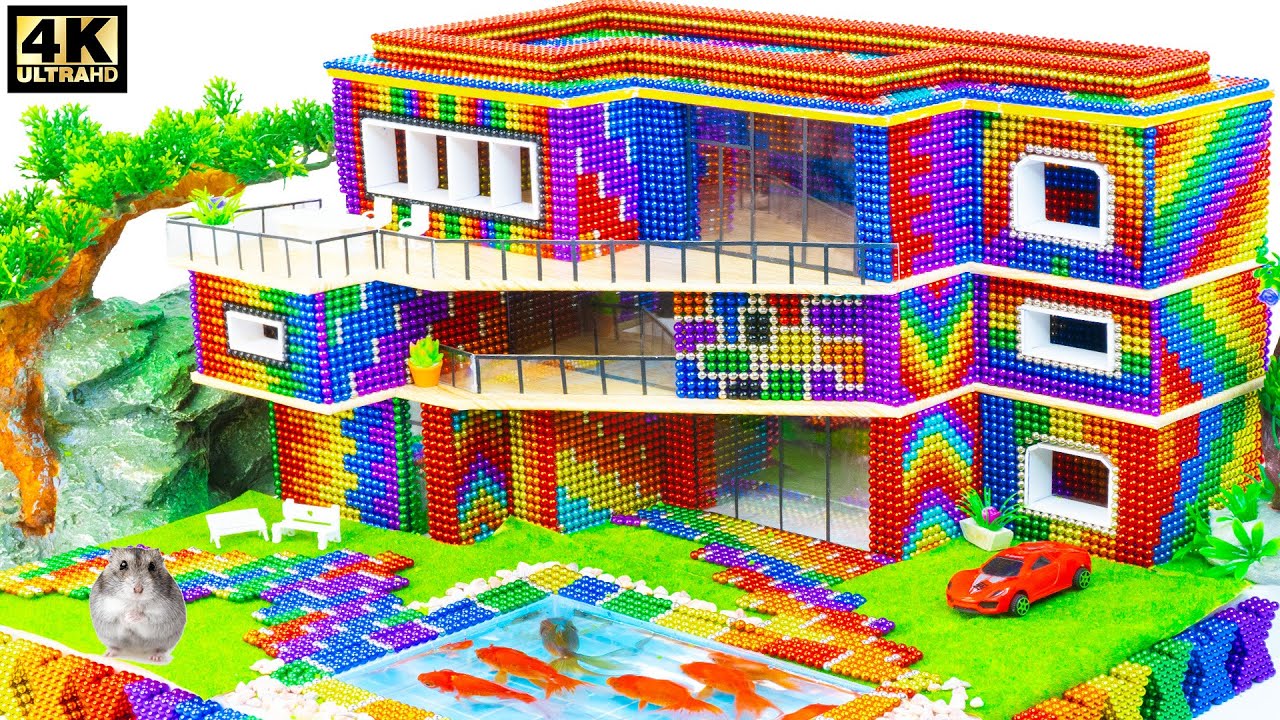 Build Huge Hamster Mansion House And Swimming Pool For Goldfish From ...