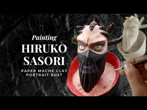 Painting the Akatsuki Hiruko Sasori Sculpture - Naruto Shippuden Paper ...