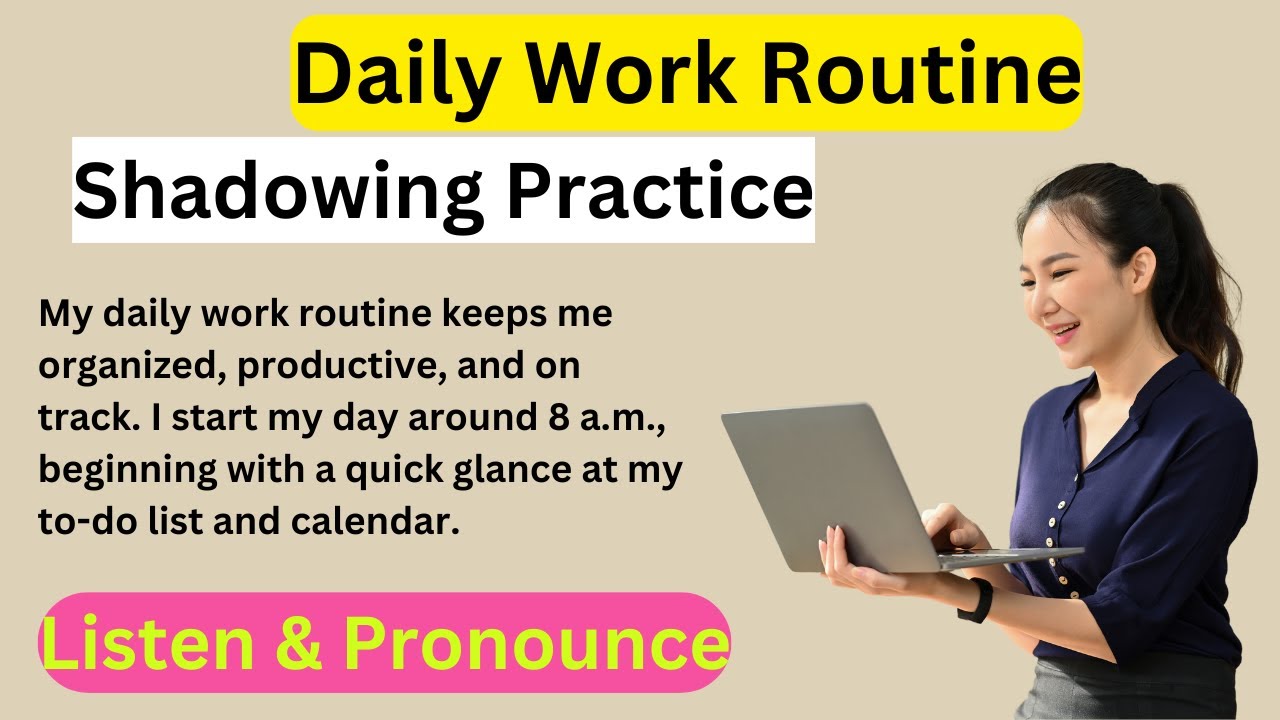 Daily Work Routine Learn English Through Stories Listening, Speaking ...