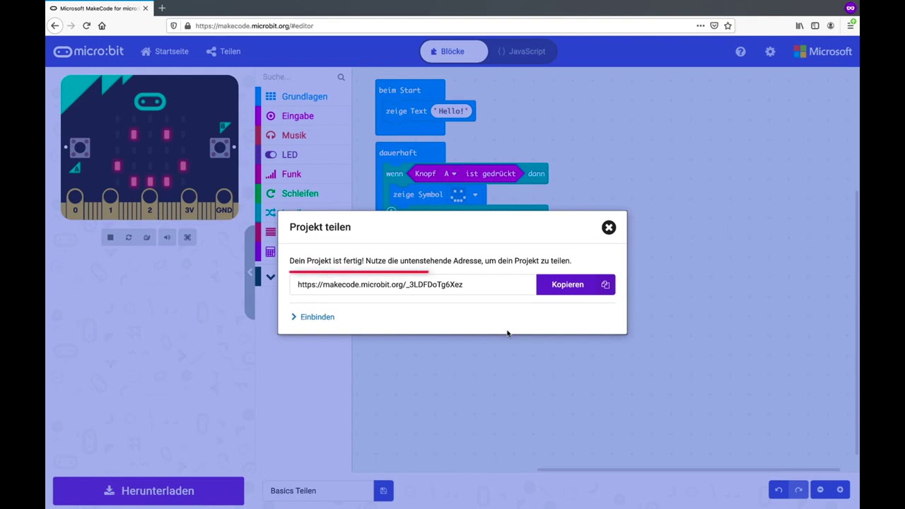 Basics - Teilen (Microbit) - YouTube