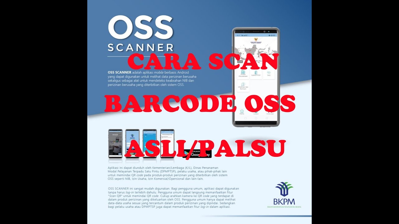 Cara Scan Barcode OSS / Untuk Cek Keaslian Dokumen Perijinan Produk OSS ...
