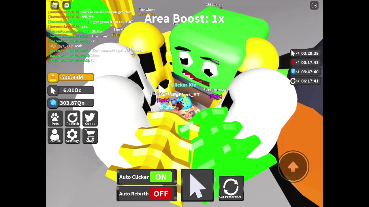 Playing Clicker Legends with Law playz2 - YouTube