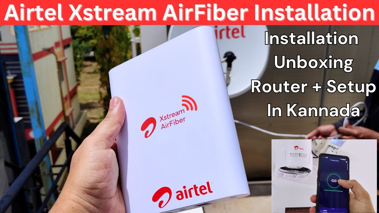 Airtel AirFiber 5G Installation Process💥| Unboxing Router, Speed Test ...