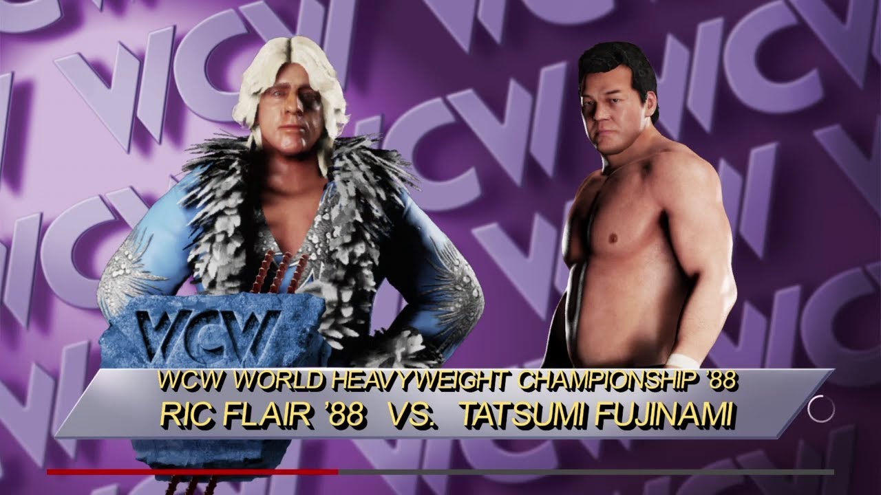 Ric Flair vs Fujinami Superbrawl 1. WWE 2K18 - YouTube