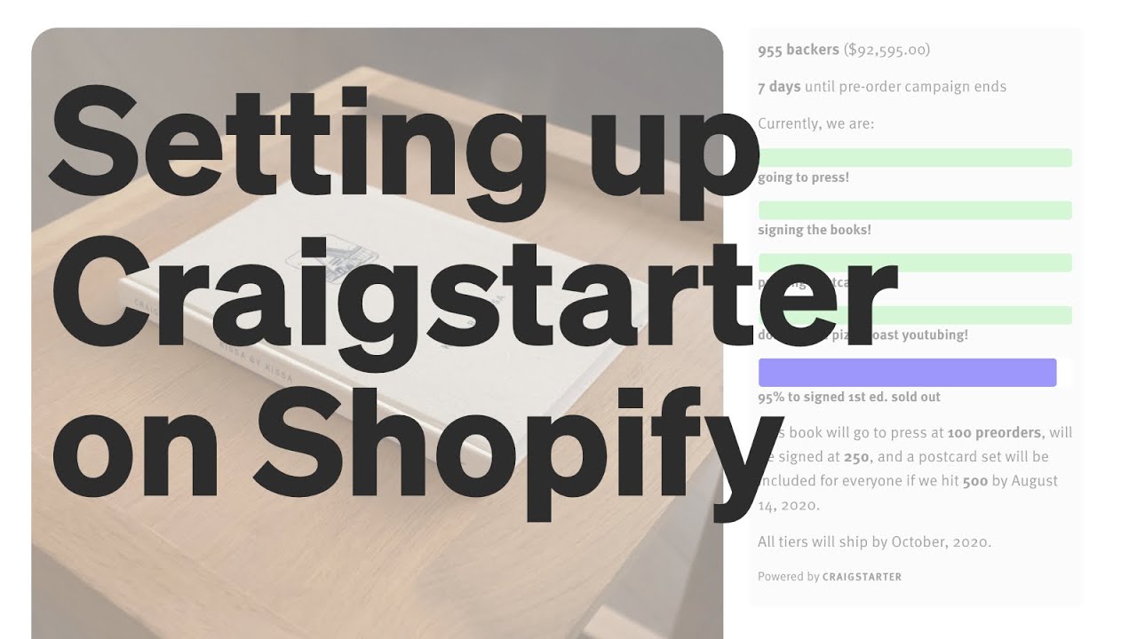 Setting up Craigstarter for Shopify - YouTube