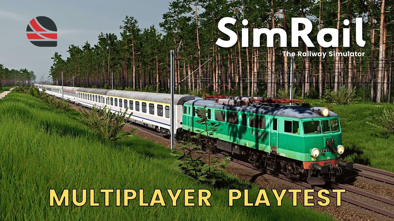 SimRail | NEW Multiplayer Playtest! (ENG) | #simrail - YouTube